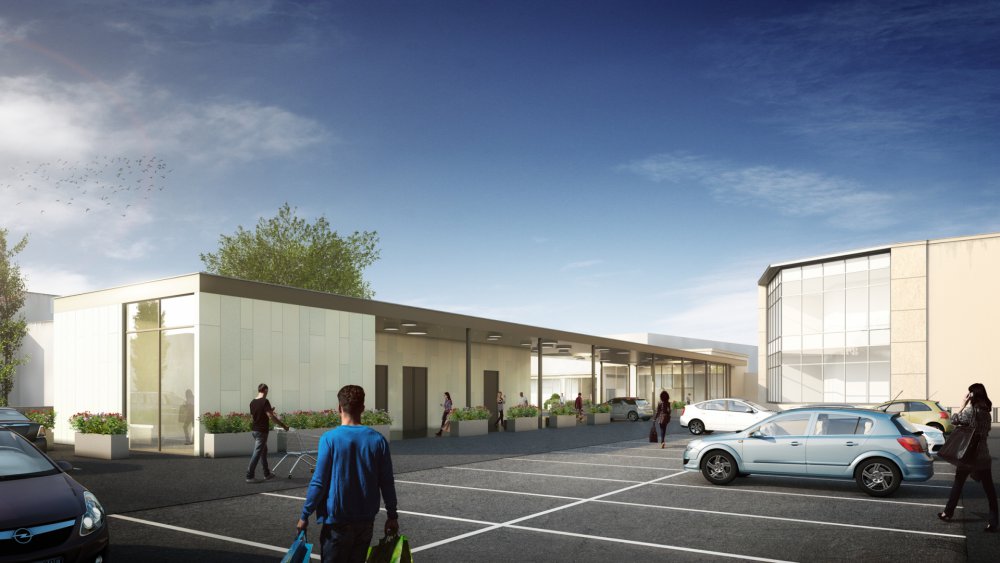 Erweiterung des Shopping Centers City Concorde, Bertrange (L) - WW+