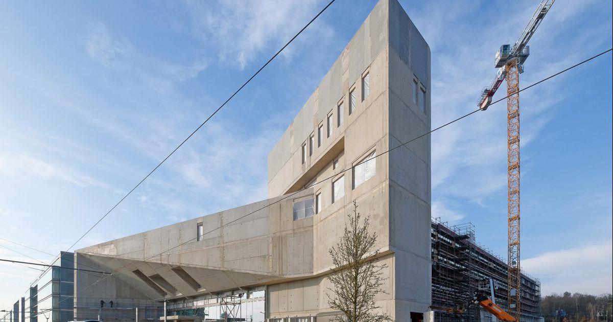 The construction of the new building of the National Library of ...