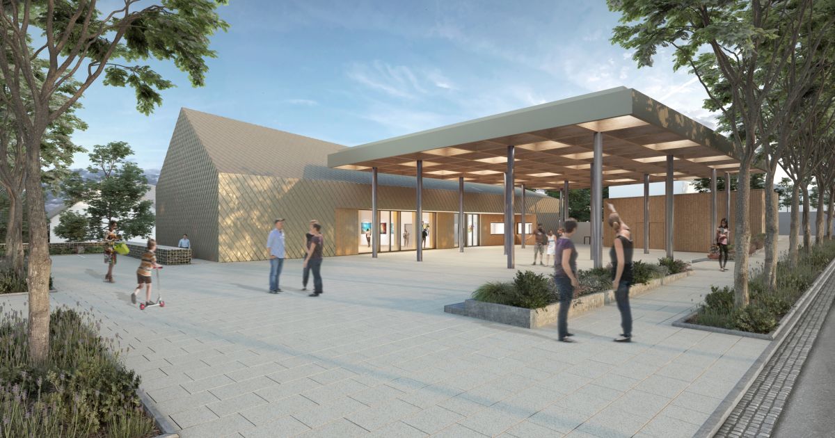 New construction of the house of culture in Schouweiler (LUX) - WW+